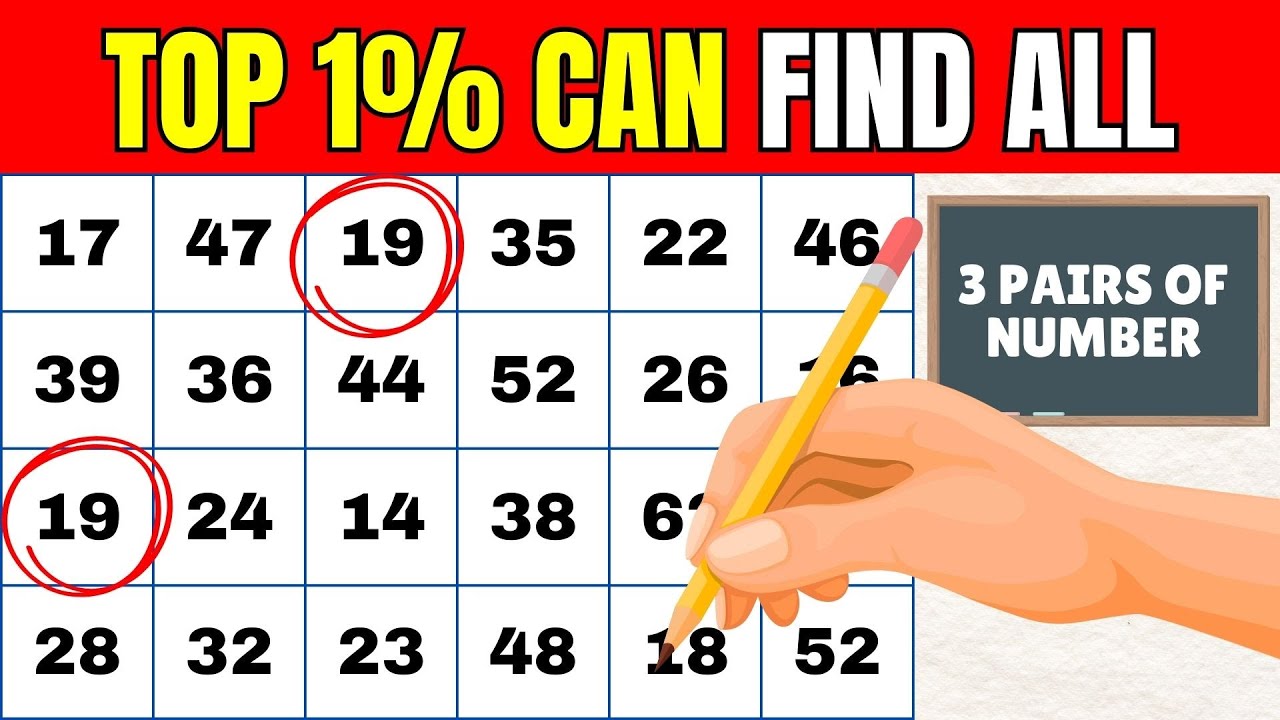 [Matching Quiz ep.8] 👀 Number quiz to strengthen concentration 💪 ...