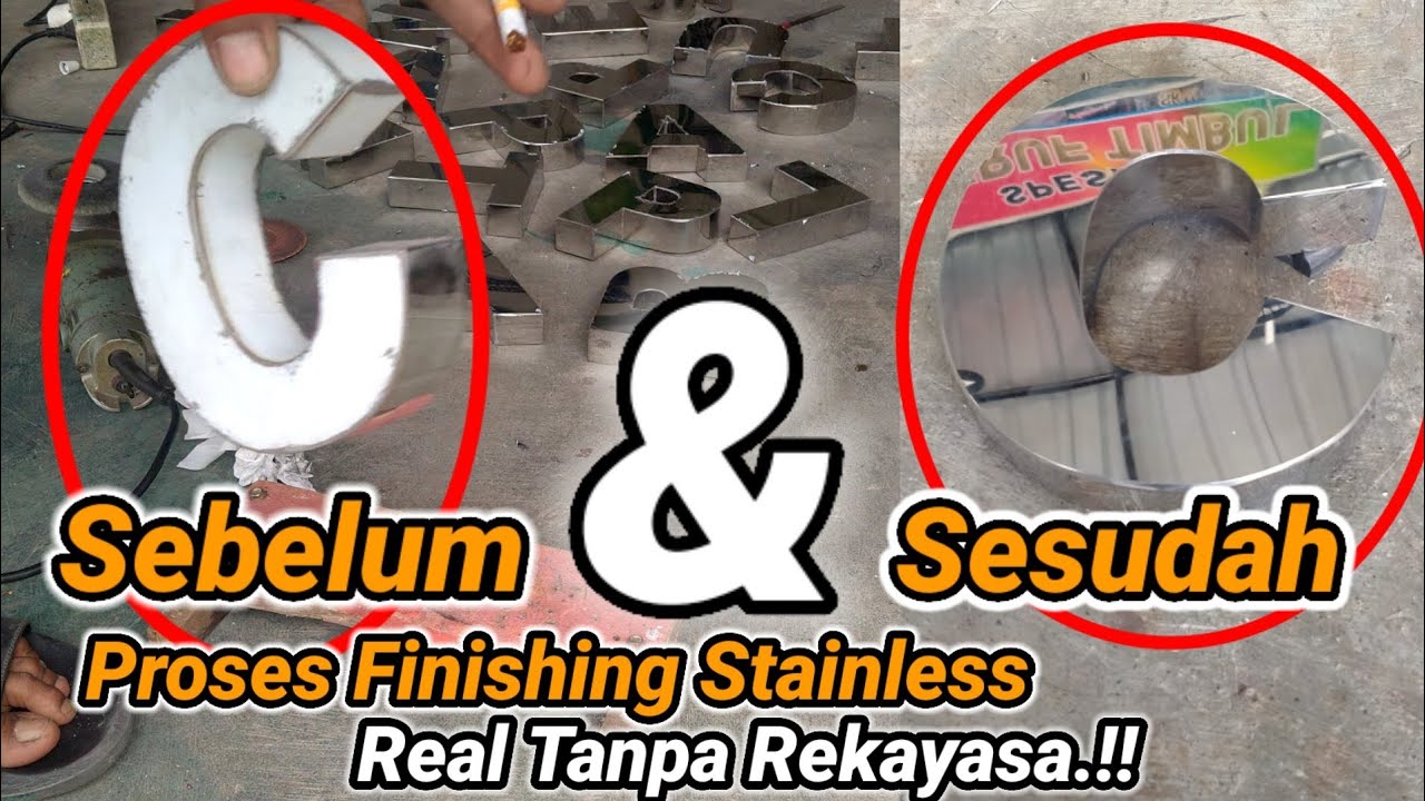 Tutorial.!! Finishing Stainless Hasil bagus dan sangat mengkilap - Bisa ...