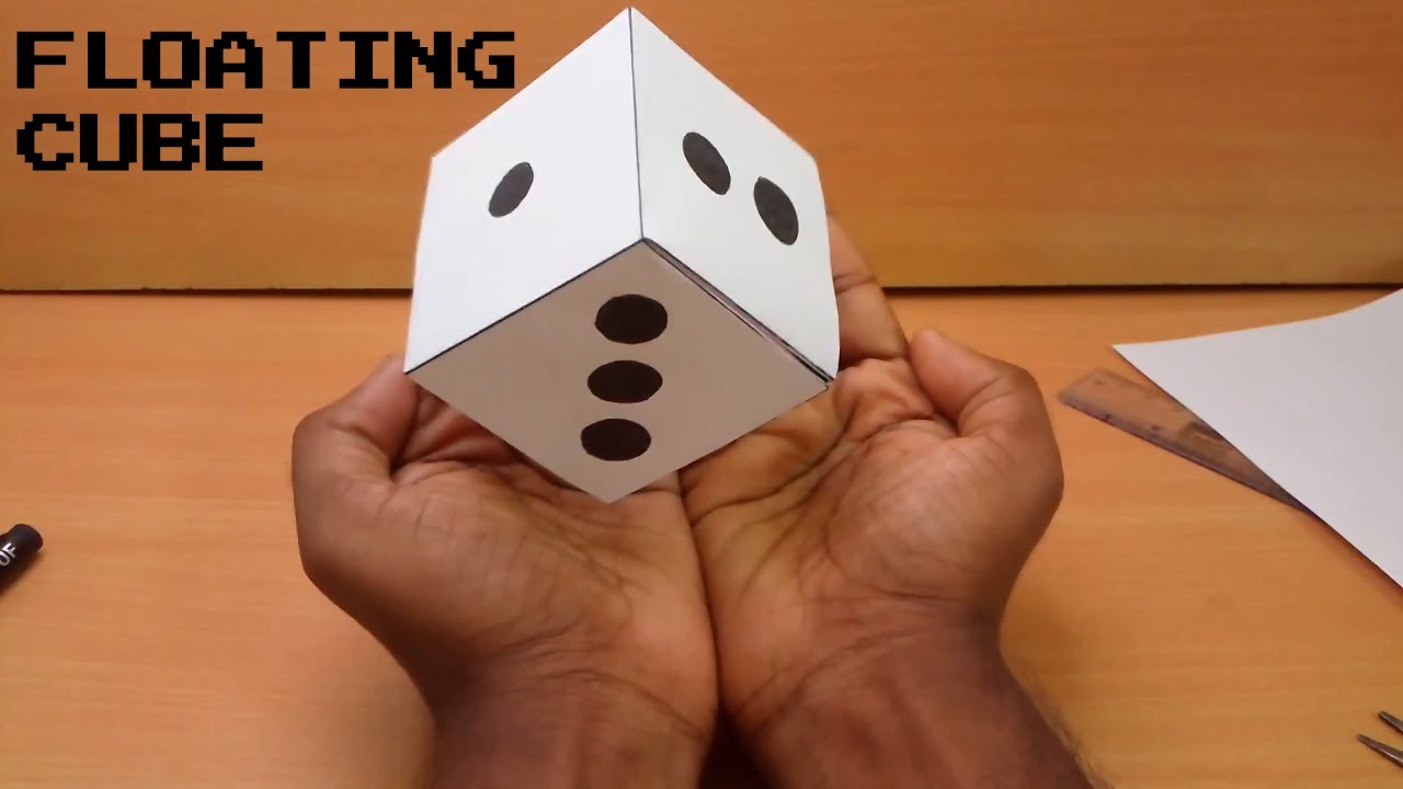 Floating Cube illusion-How to make DIY - YouTube