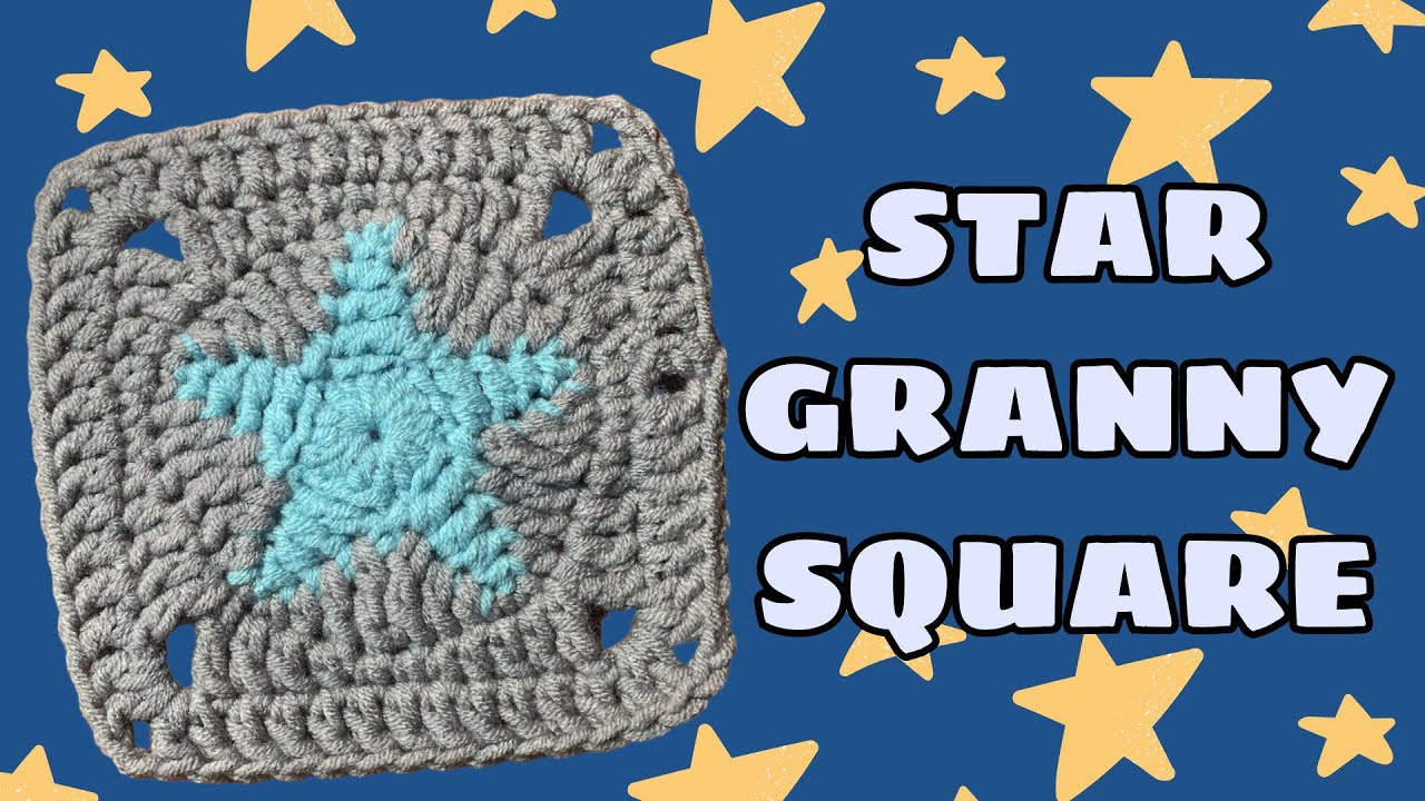 Crochet Star Granny Square | crochet tutorial - YouTube
