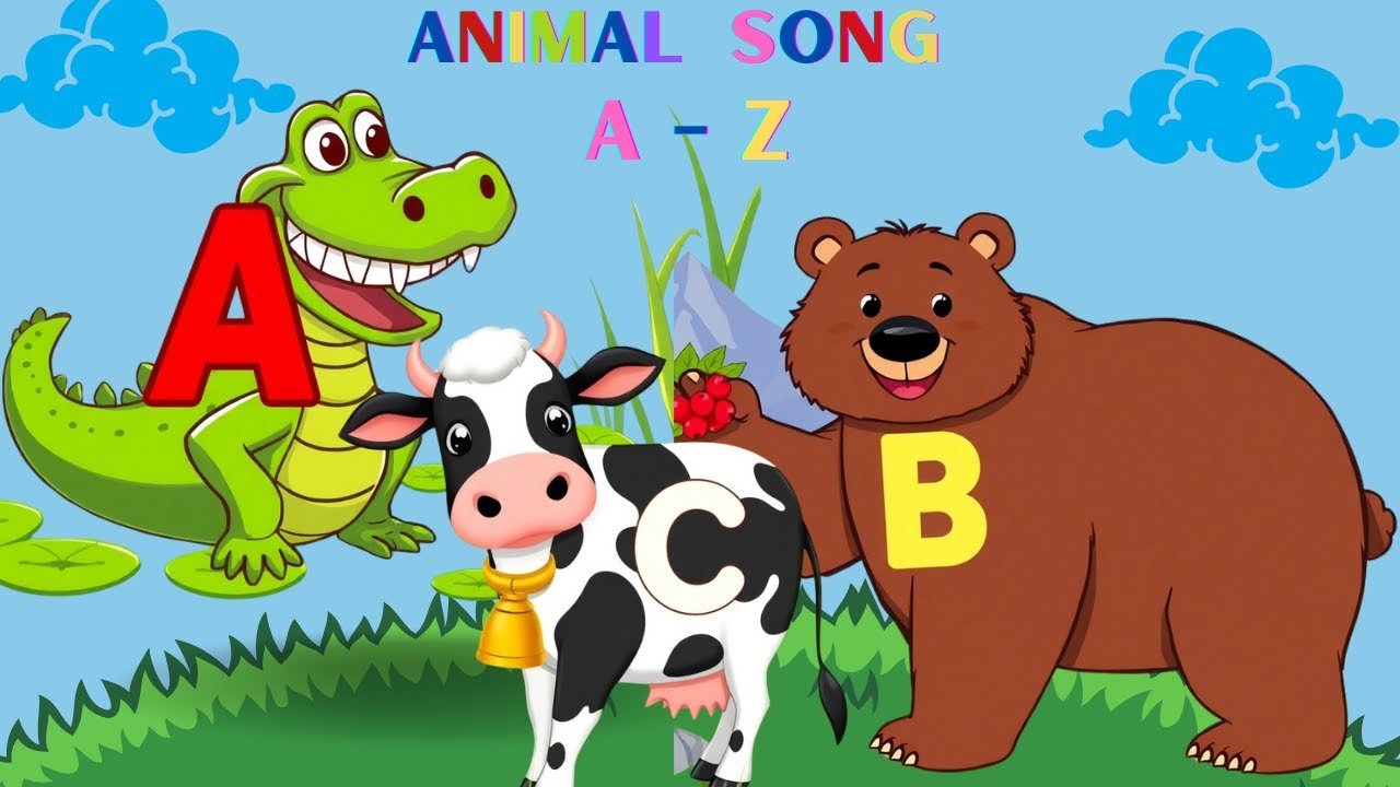"Fun Sing-Along A to Z Song for Kids| ABC Animal Adventure | Learn ...