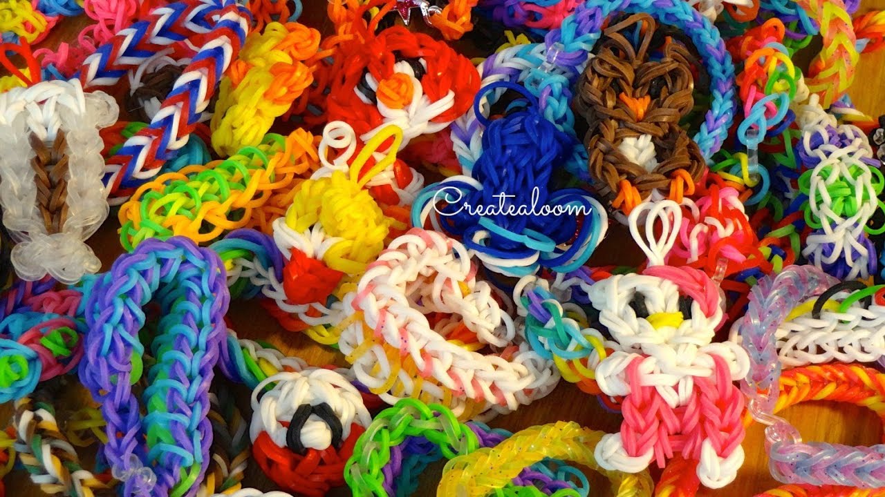 Rainbow Loom Bracelet Collection! - YouTube