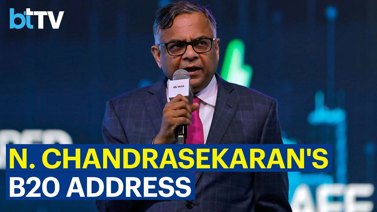 B20 Summit India 2023: N. Chandrasekaran Addresses Press Conference ...