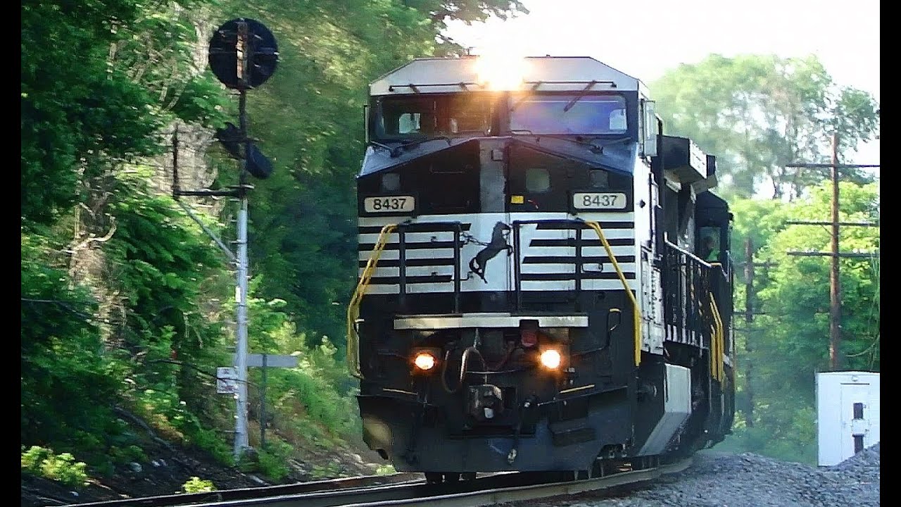 NS 8437, 8739, & 8334 Speeding Thru Shenandoah - YouTube