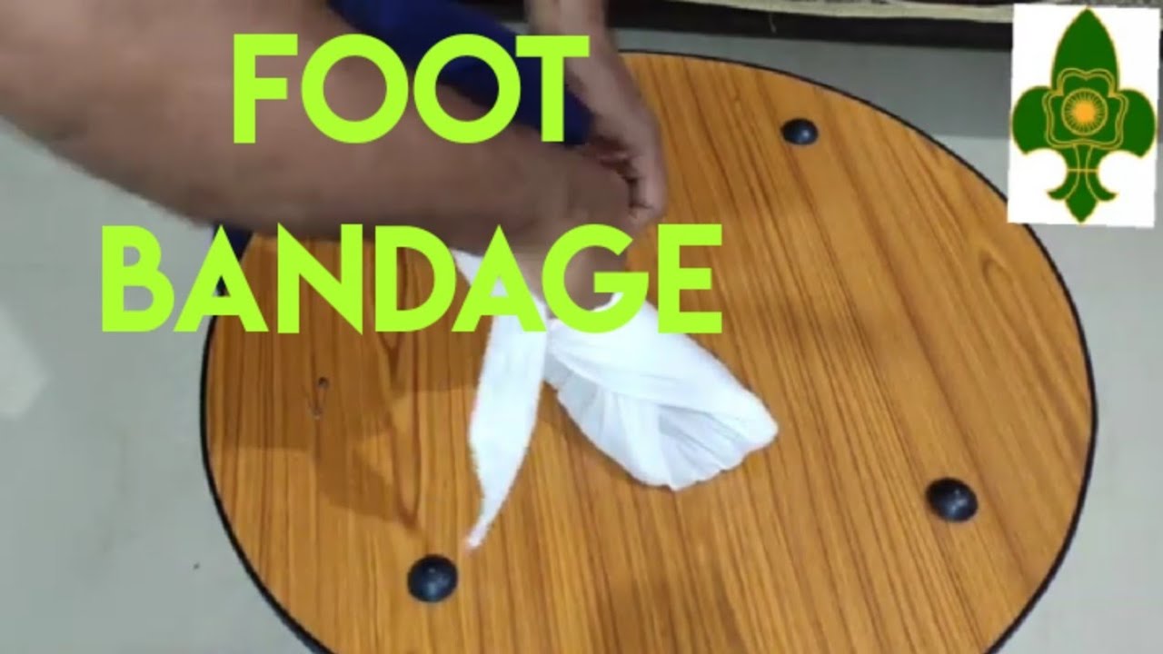 FOOT BANDAGE/Part-27/First Aid/Scouts&Guides/Scouts/Scout Masters ...