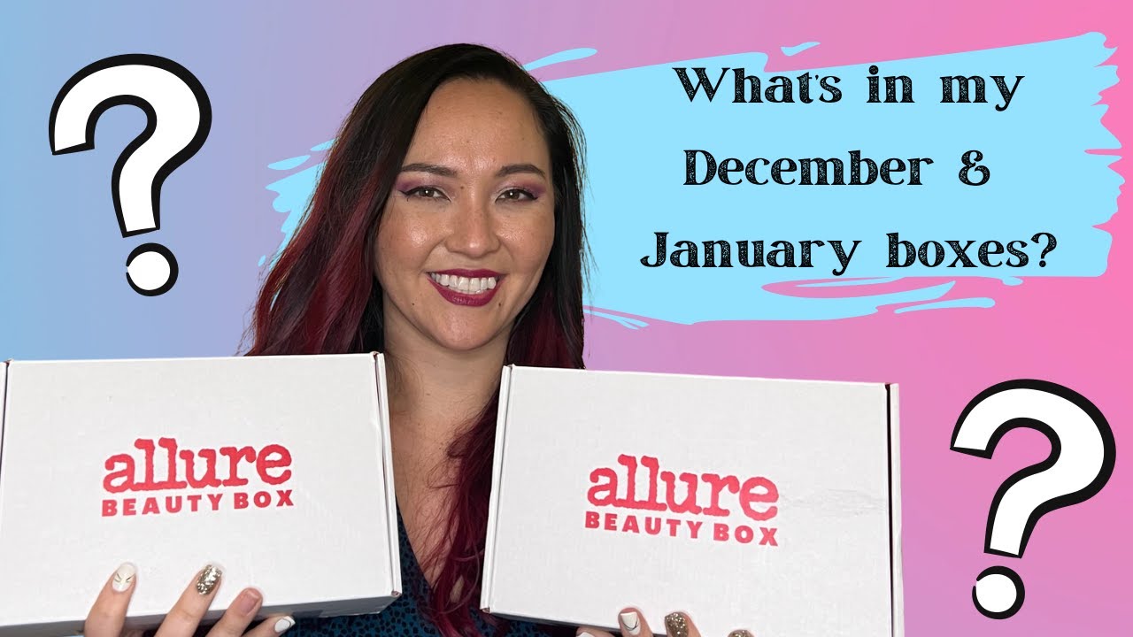What's in my December & January allure beauty boxes?? - YouTube