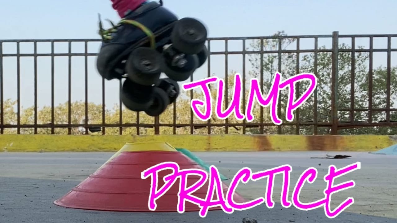 High Jump While Skating/skating/skating stunts/ roller skates / how to ...