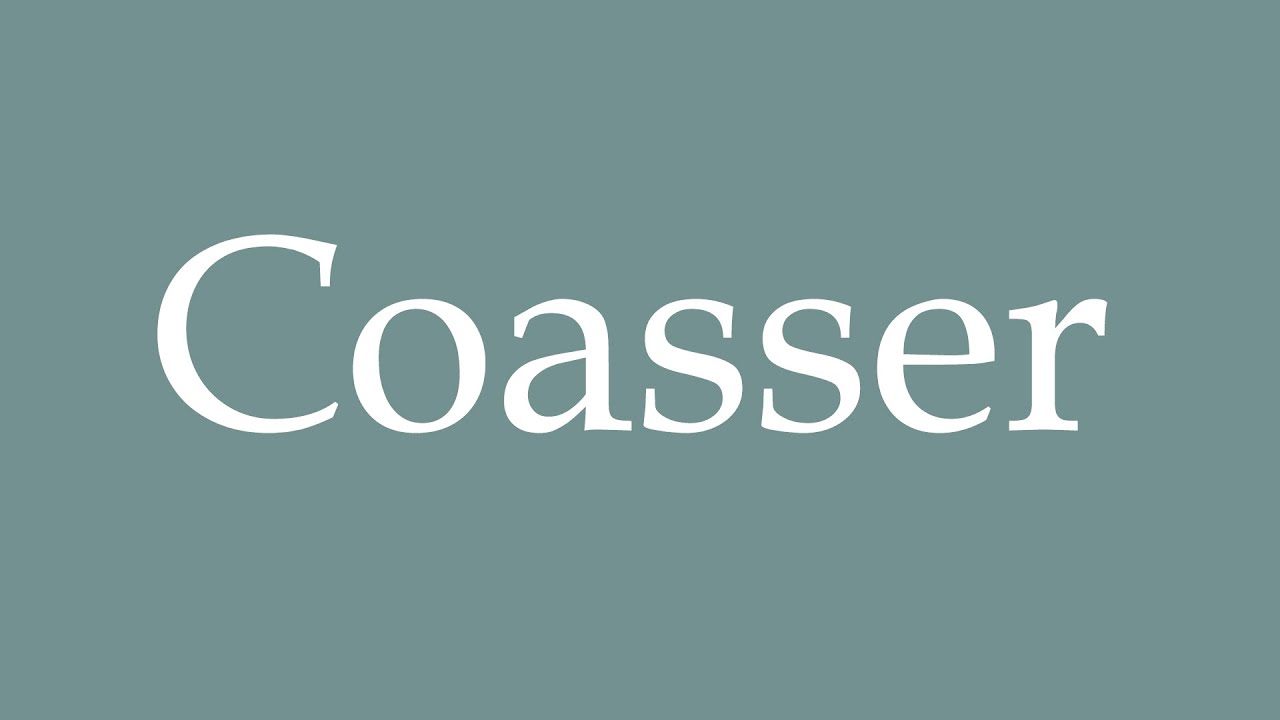 How to Pronounce ''Coasser'' (Croaking) Correctly in French - YouTube