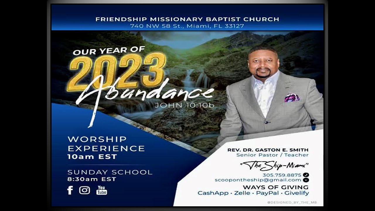 The Ship Miami - Pastor Gaston Smith | Lord, Fix It For Me! - YouTube