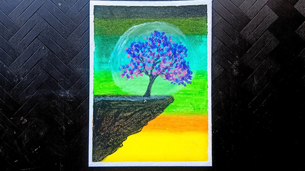 beautiful nature drawing with pencil !! prakritik drishya drawing easy ...