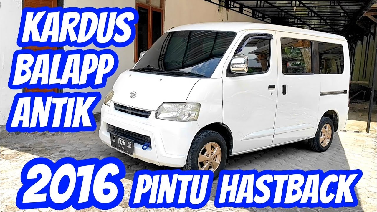 Grand max minibus pintu hastback - Daihatsu Grand max 2016 - YouTube