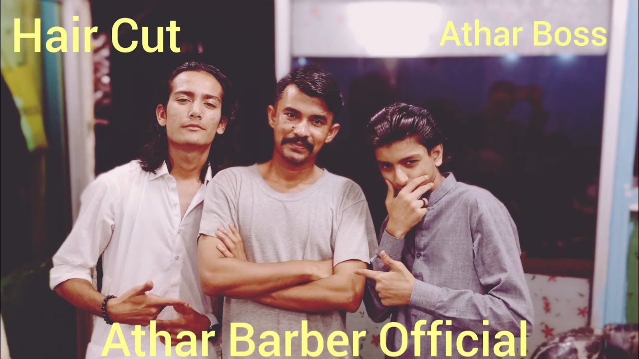 Best Barbar Long Hair Cut ... Made by Athar Barber Official ️... - YouTube