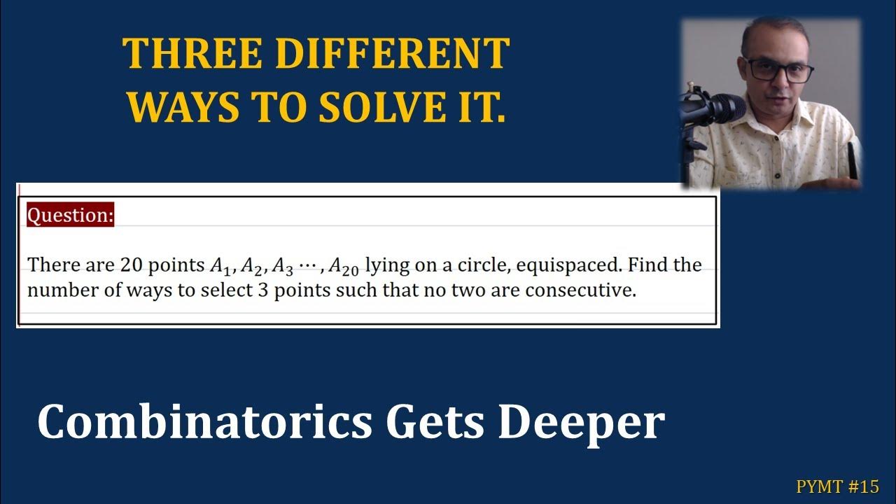 Selecting on a Circle: No Two Points Consecutive | Combinatorics Gets Deeper #jeeadvanced - YouTube
