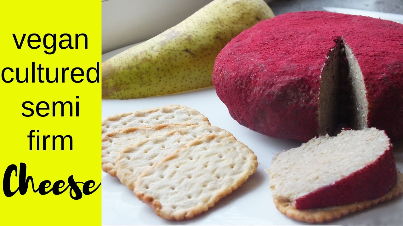 SEMI FIRM VEGAN CHEESE 🧀 CULTURED, AGED, TANGY! EASY PLANT BASED ...