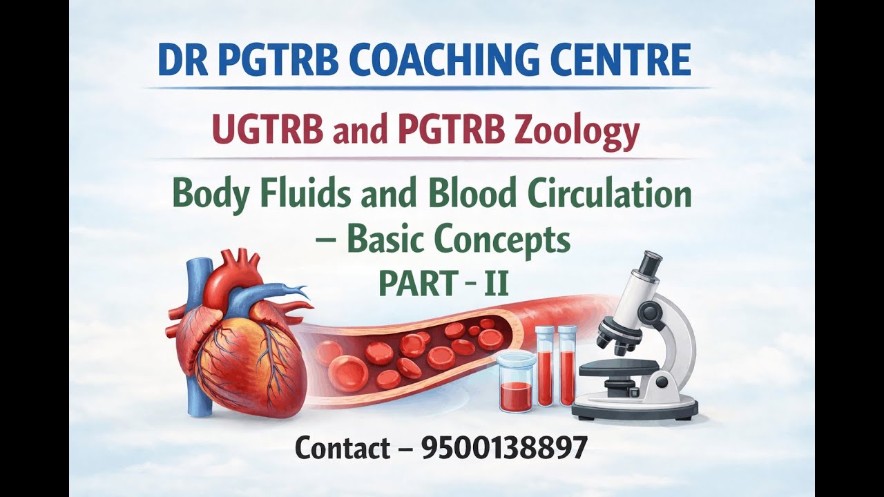 Body Fluids and Blood Circulation – Basic Concepts - PART - II - YouTube
