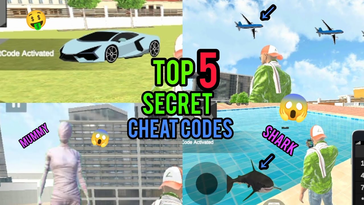 😍Top 5 Secret Cheat Codes of Indian Theft Auto simulator 💥😱 - YouTube
