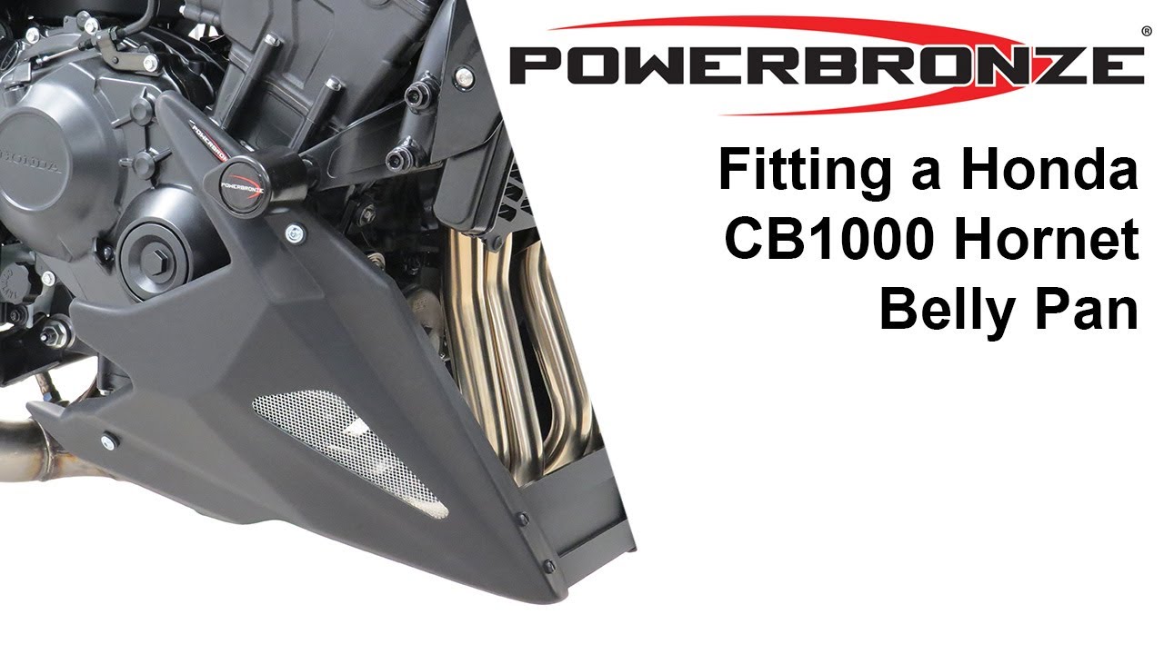 Fitting a Belly Pan to the Honda CB1000 Hornet - YouTube