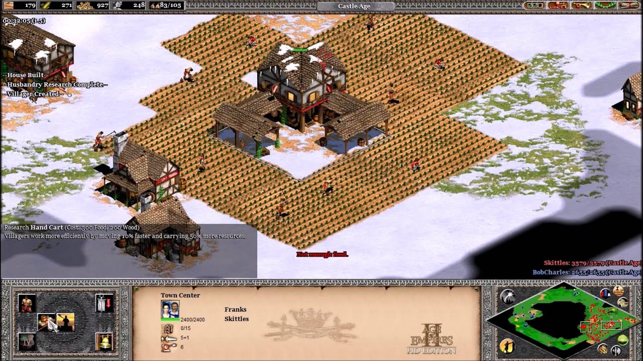 AOE2 HD - 1v1 Frankish Paladin Invasion - YouTube