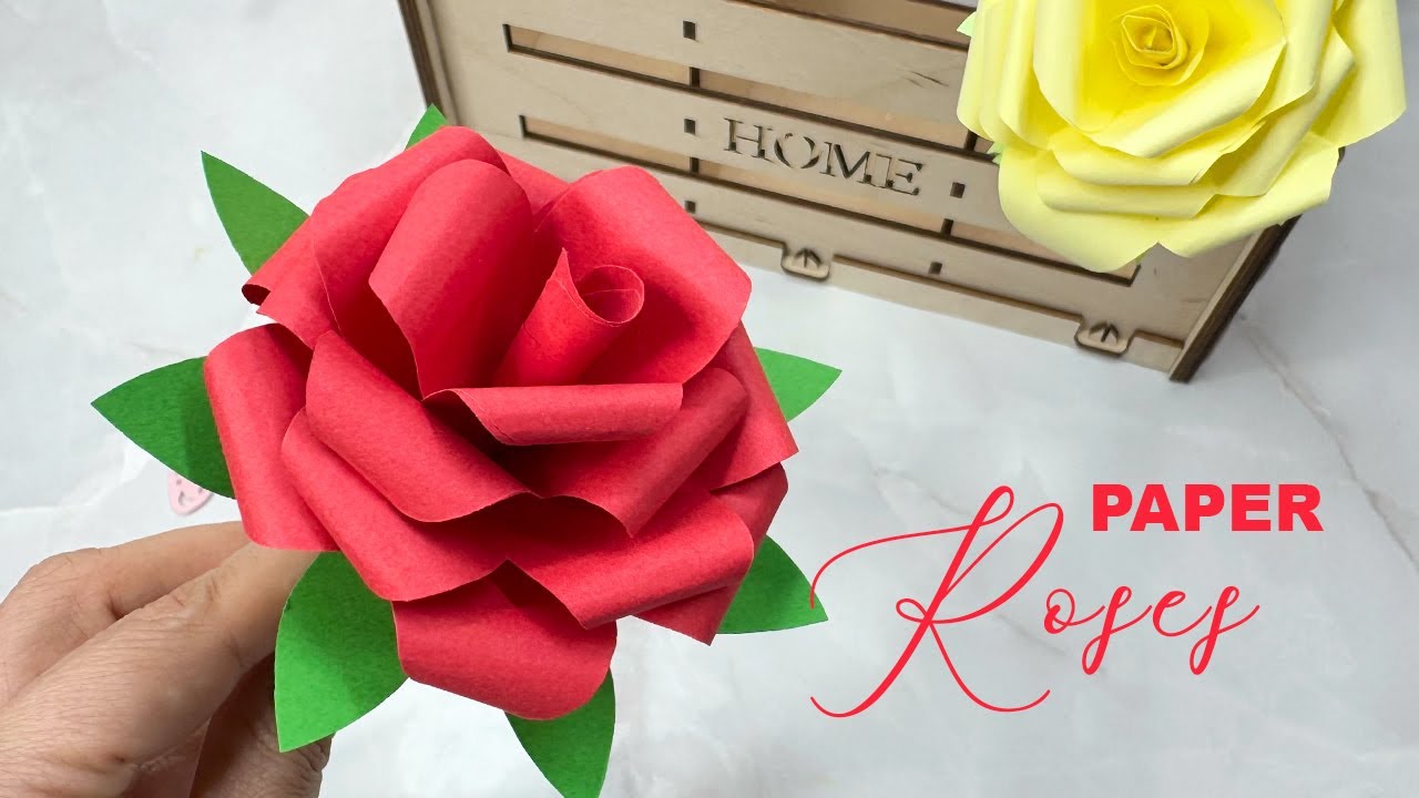 How to Make a Realistic Paper Rose – Easy DIY Tutorial 🌹 Wow! - YouTube