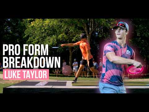 DISC GOLF PRO LUKE TAYLOR BREAKS DOWN HIS FORM IN SLOW MOTION
