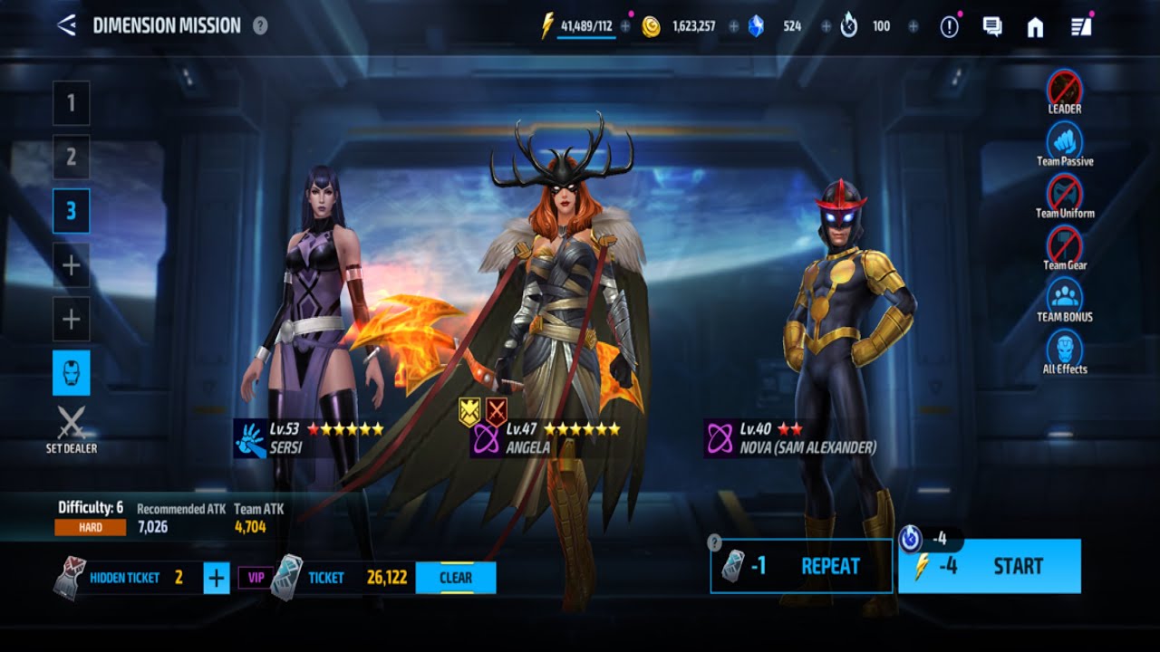 SERSI ANGELA NOVA SAM ALEXANDER MARVEL FUTURE FIGHT - YouTube