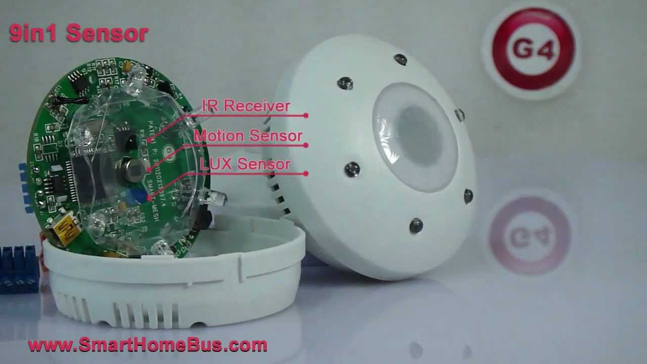 Smart-Bus 9 in 1 Multifunction Sensor (G4) - SB-9in1T-CL - YouTube