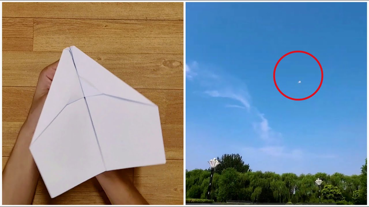 Amazing Paper Airplane - Flies Far and Returns at Will - YouTube