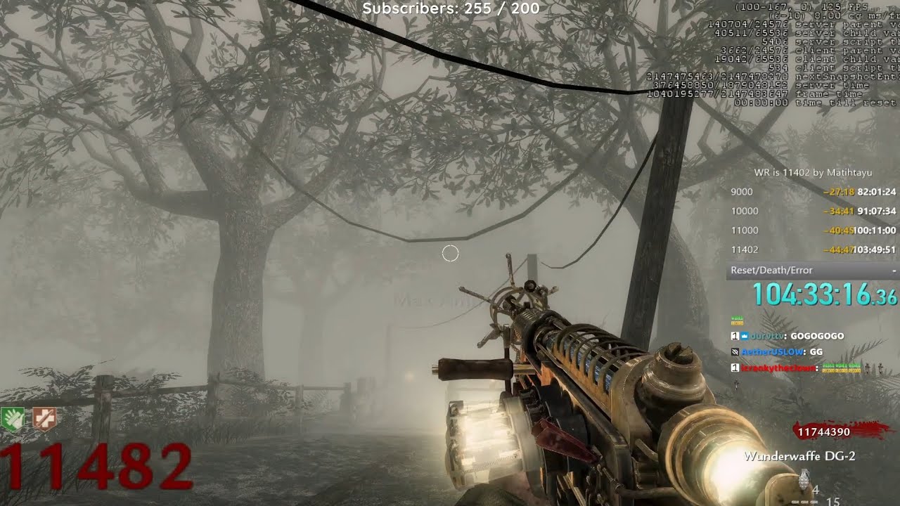 Cod Zombies: Shi No Numa Round 11482 World Record - YouTube