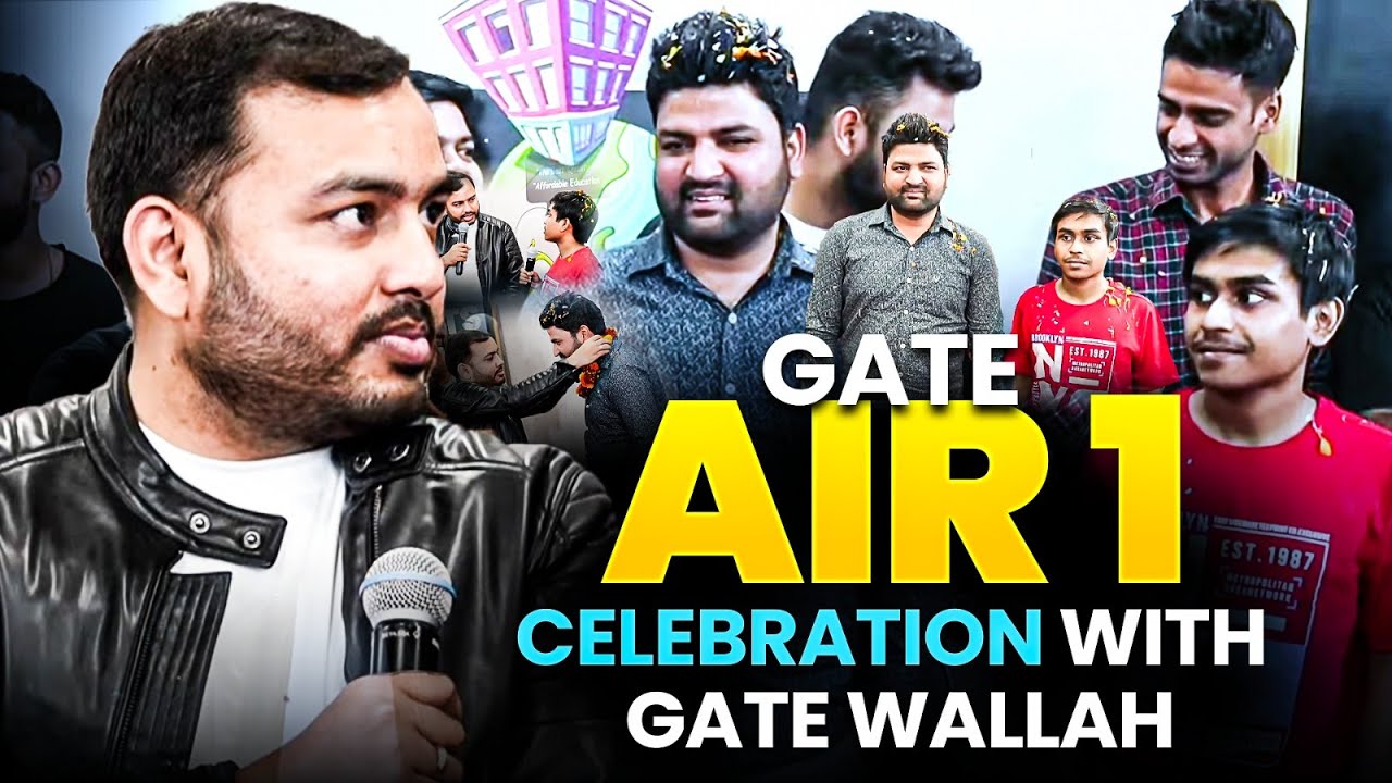 🎉 GATE AIR 1 Celebration with GATE Wallah | GATE 2025 Rankers - YouTube