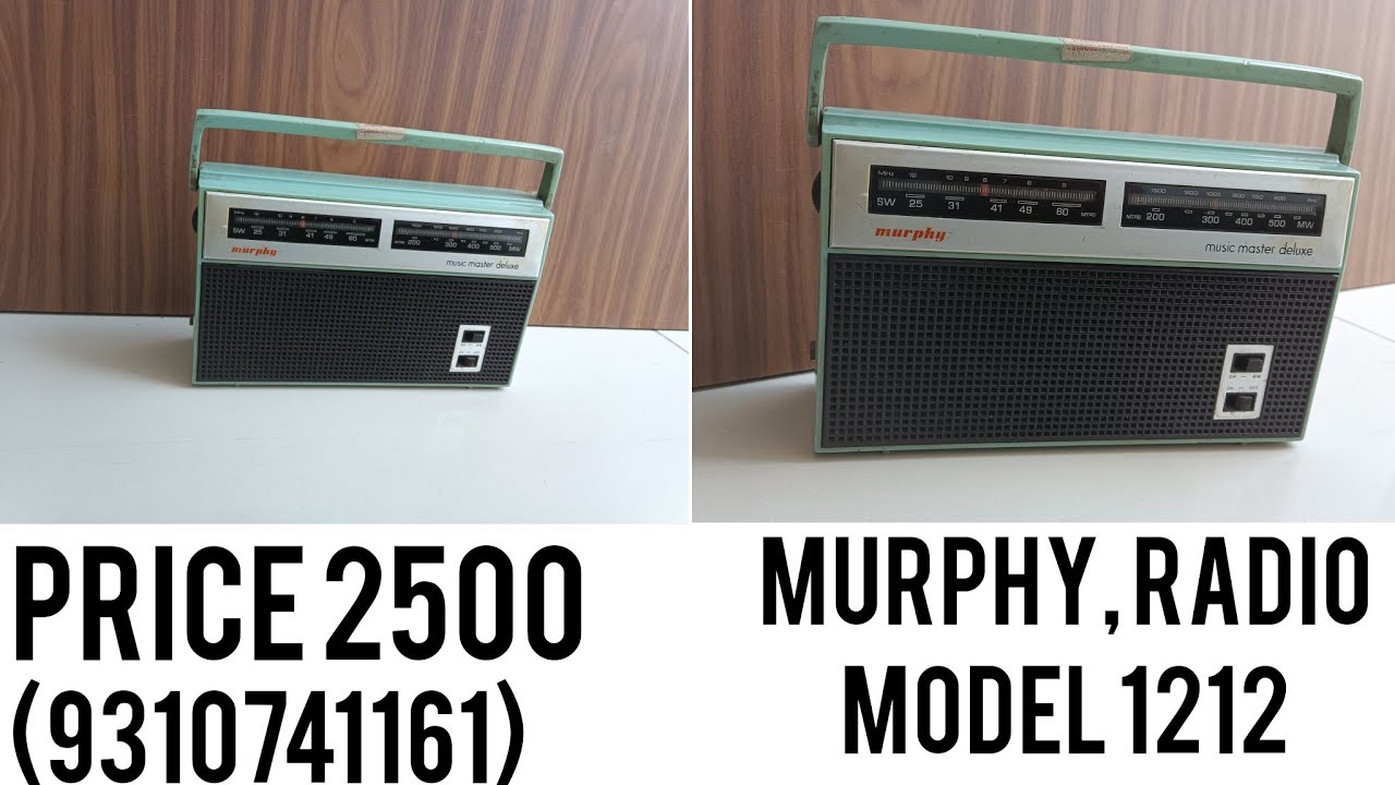 PRICE 2500 MURPHY MODEL 1212 RADIO ALL TRANSISTOR VINTAGE RADIO - YouTube