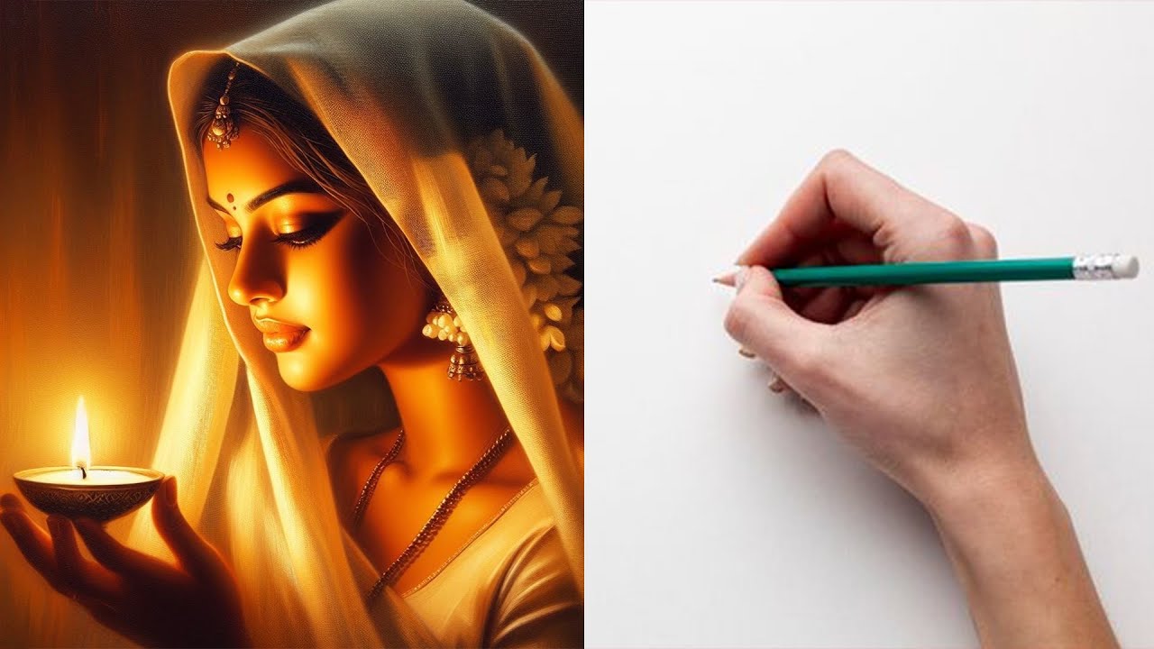 Diwali Drawing || Deepavali Drawing || Easy Drawing of Diwali ...