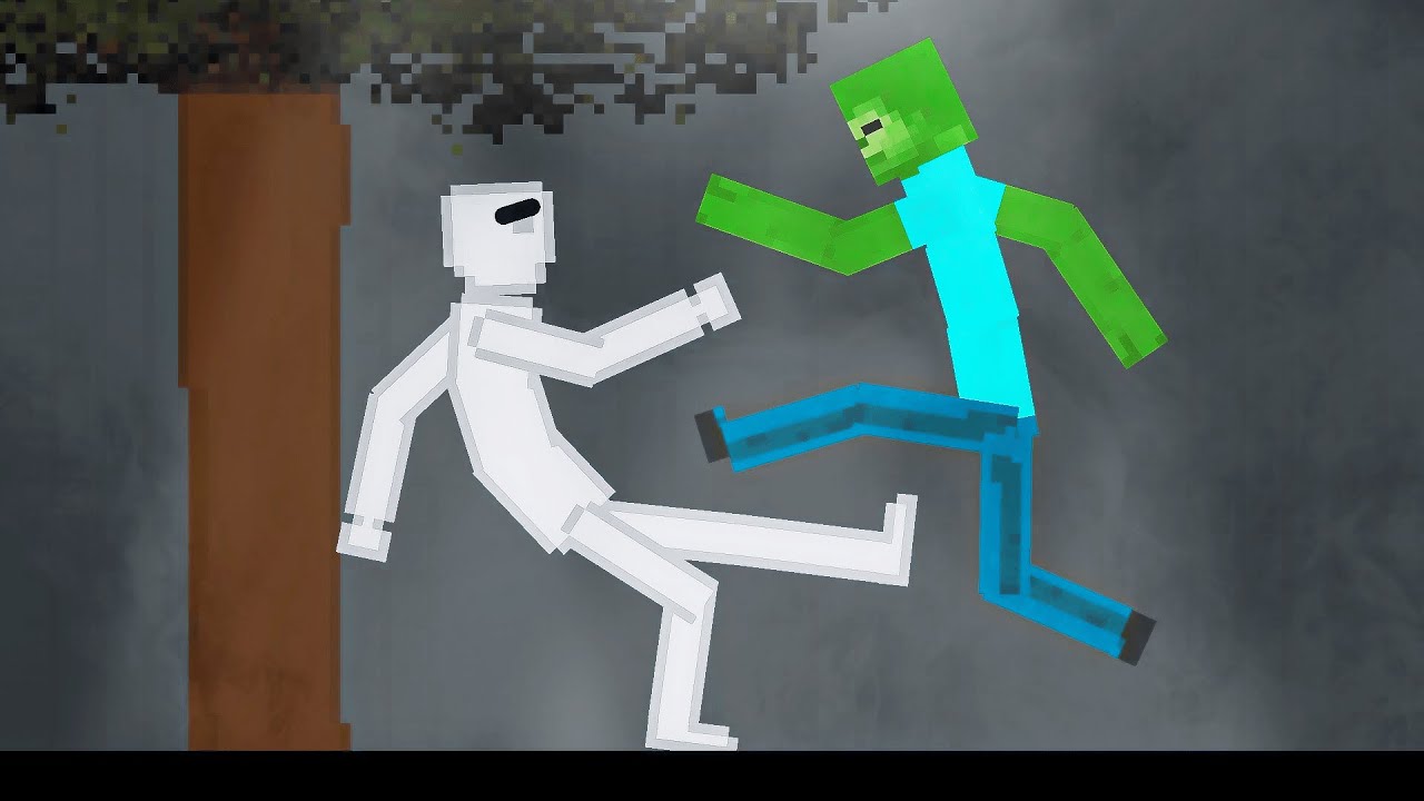 People vs Zombie Attack in People Playground - YouTube
