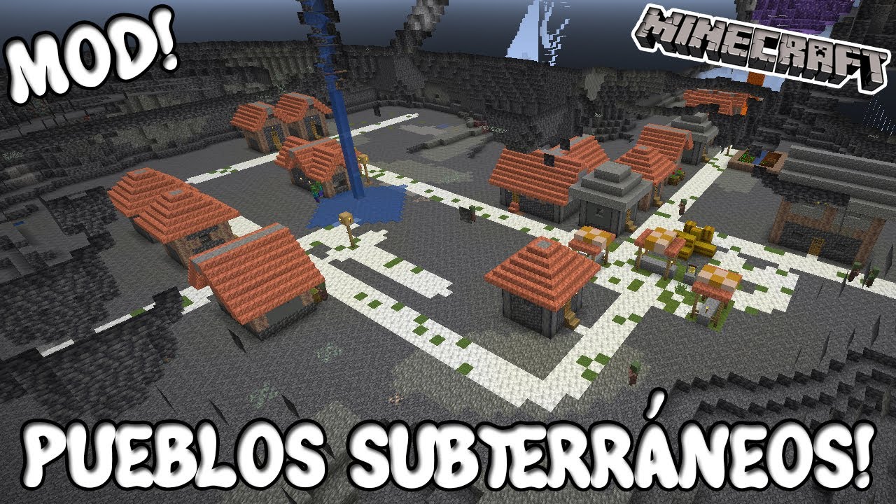PUEBLOS SUBTERRÁNEOS! Minecraft 1.19.2 MOD UNDERGROUND VILLAGES! - YouTube