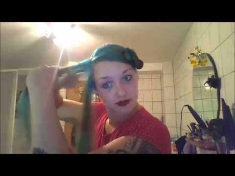 Pin up hair tutorial - YouTube