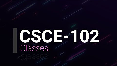 [CSCE-102] Computer programming II - YouTube