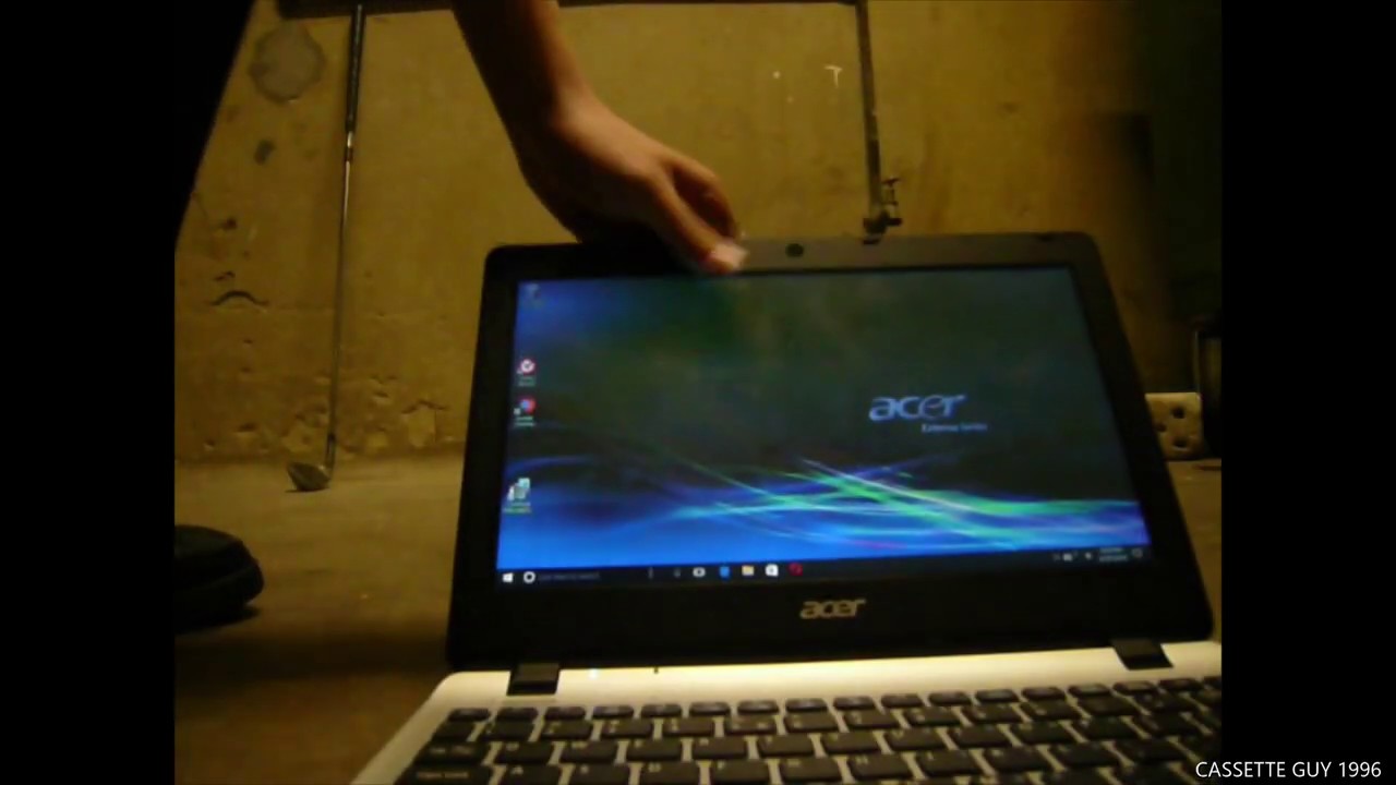 smash my 2015 acer windows 10 laptop - YouTube