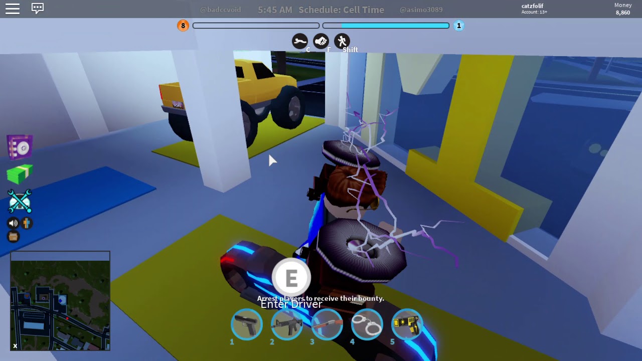 Volt Bike Showcase in the roblox game Jailbreak - YouTube