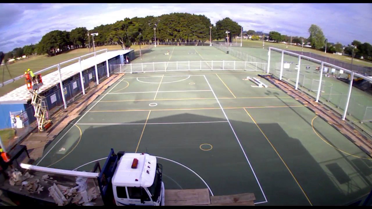 Pukekohe Netball Centre - Construction Timelapse - YouTube