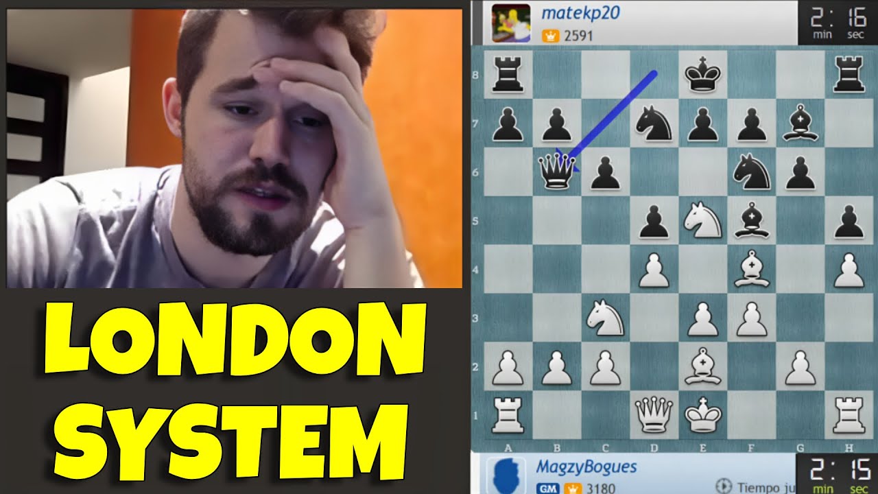 Magnus shows how to play the London System - YouTube