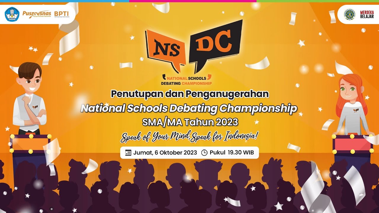 Acara Penutupan dan Penganugerahan National Schools Debating ...