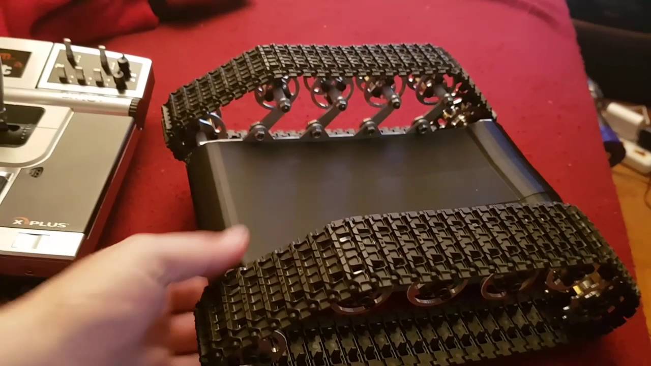 Mini ripsaw tank robot from aliexpress upgrade with direct drive 800kv ...