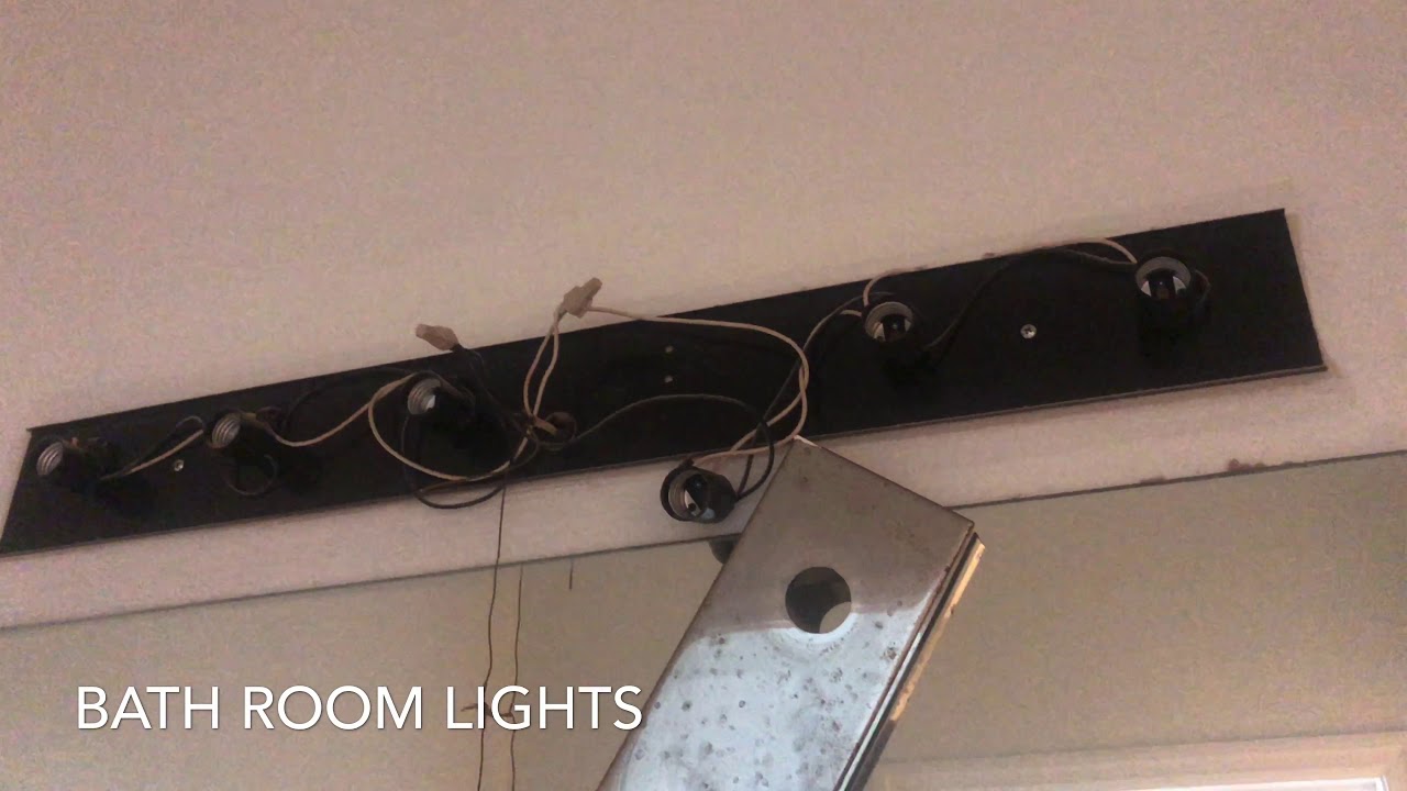 Bathroom Lights Install - YouTube