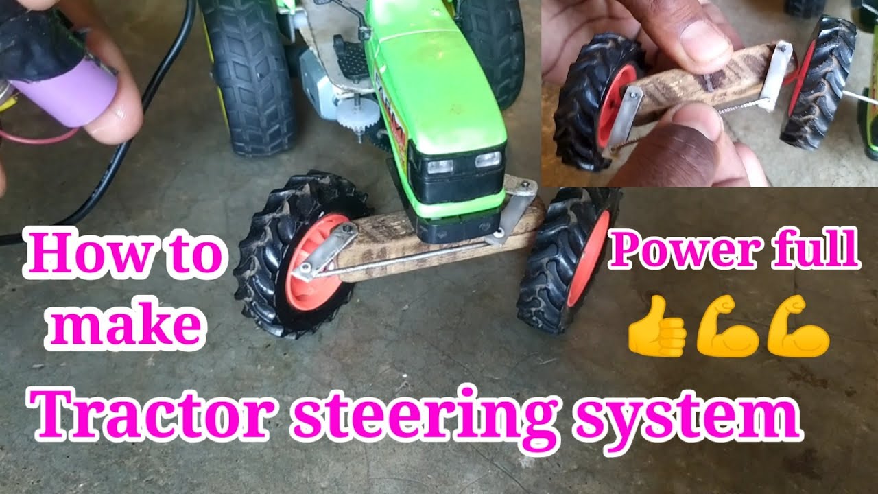 how to make tractor steering at home / Tractor steering system kaise ...