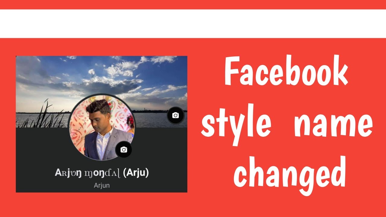 How to make facebook style name - YouTube