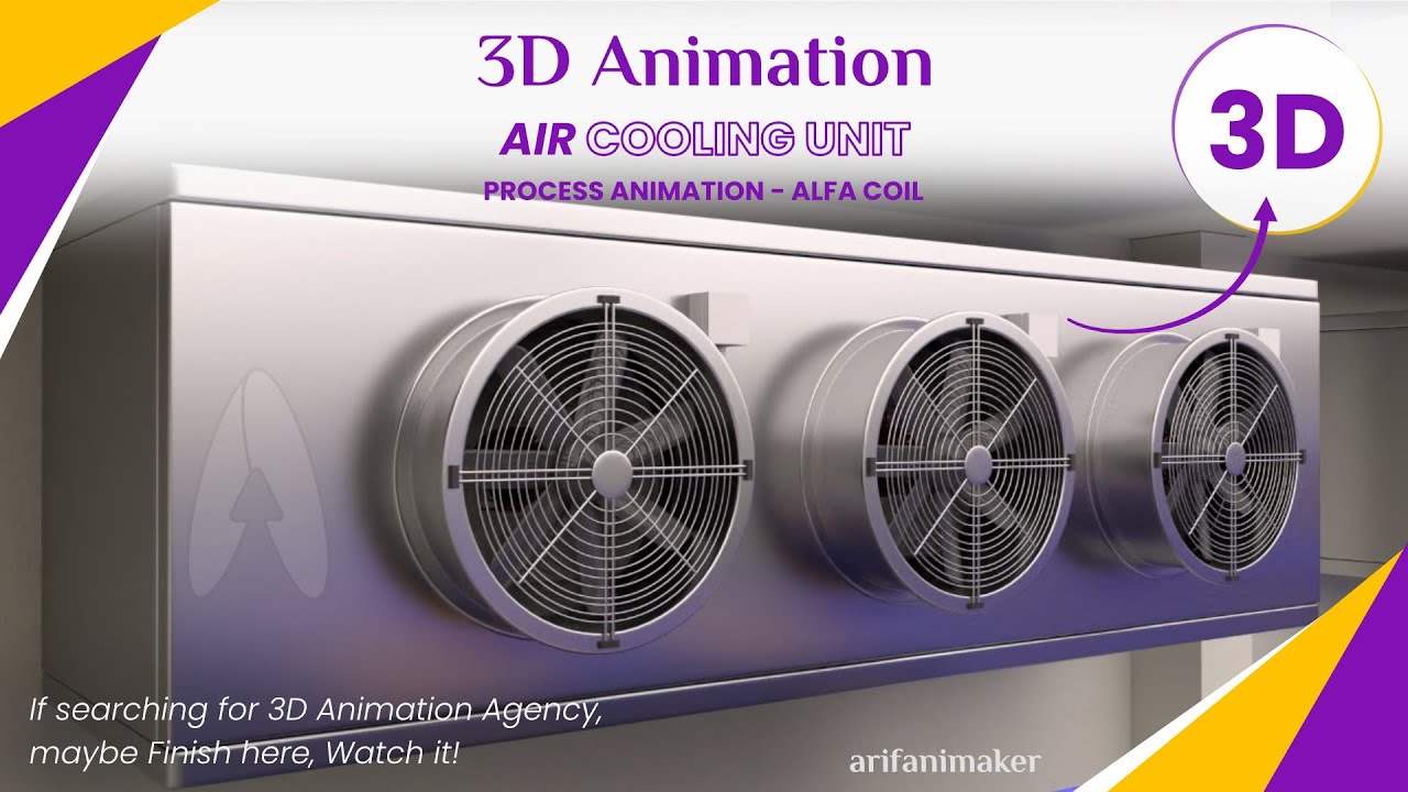 3D Animation | How Air Cooling unit works | Product - ALFA COILS ...