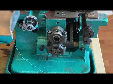 Оверлок Yamata GN1-2D подготовка к работе - YouTube
