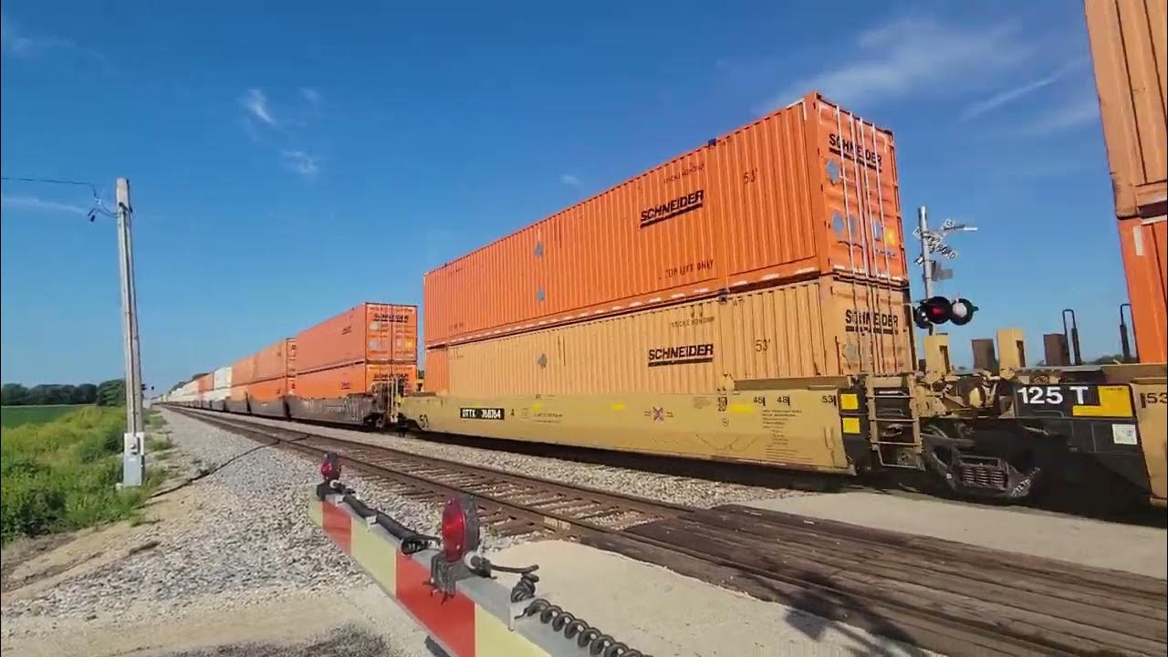 BNSF#6642 East Intermodal Mazon, IL 8/23/2022 - YouTube
