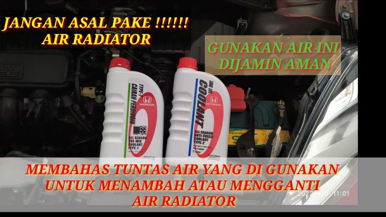 AIR RADIATOR UNTUK MENAMBAH ATAU MENGGANTI PADA MOBIL HONDA BRIO ...
