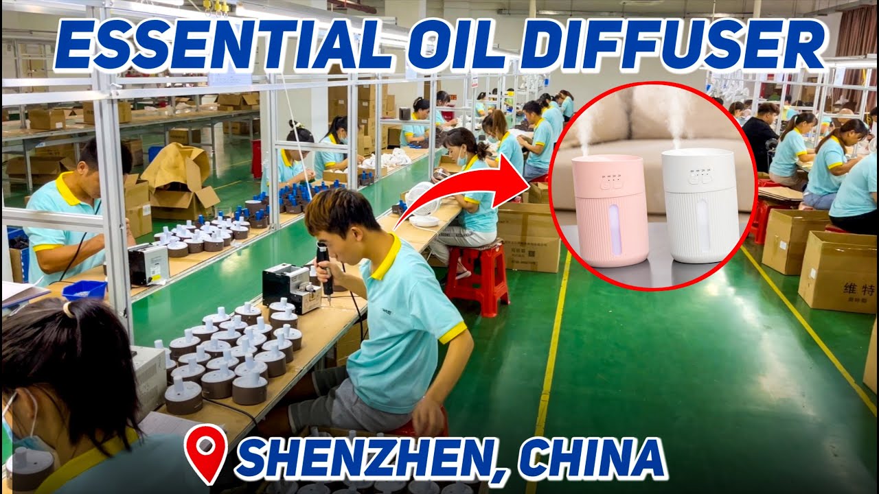 Essential oil diffuser Factory Tour - 4K (Decent Factory) - YouTube
