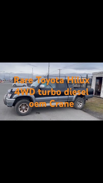Rare Toyota Hilux Crew cab turbo 4WD OEM CRANE for sale #toyotahiace #hiace #toyotacentury - YouTube